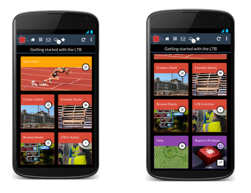 The “Getting started…” stack – Learning Toolbox Support