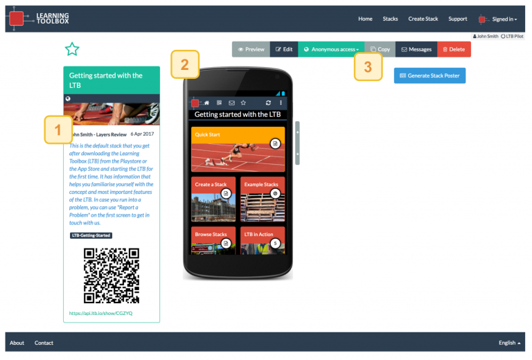 Stack Editor Stack View Mode Learning Toolbox Support