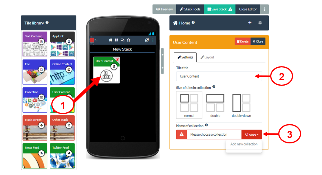 Using the User Content Tile – Learning Toolbox Support